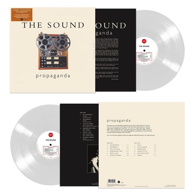 The Sound - Propaganda: Limited Edition Clear Vinyl LP - The Sound of Vinyl