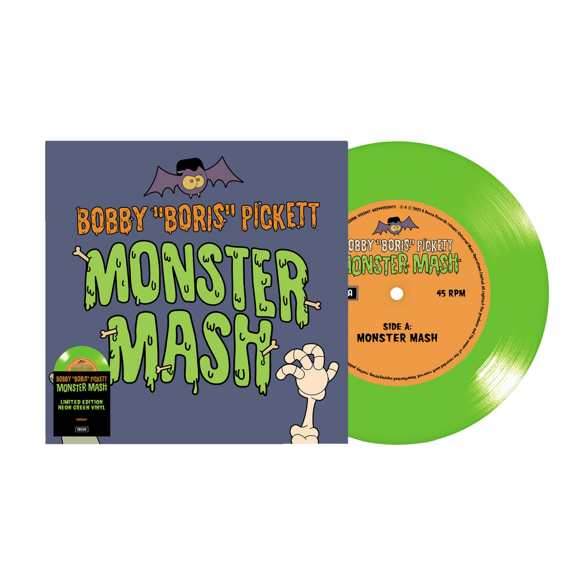 Bobby "Boris" Pickett - Monster Mash: Limited Neon Green Vinyl 7 ...