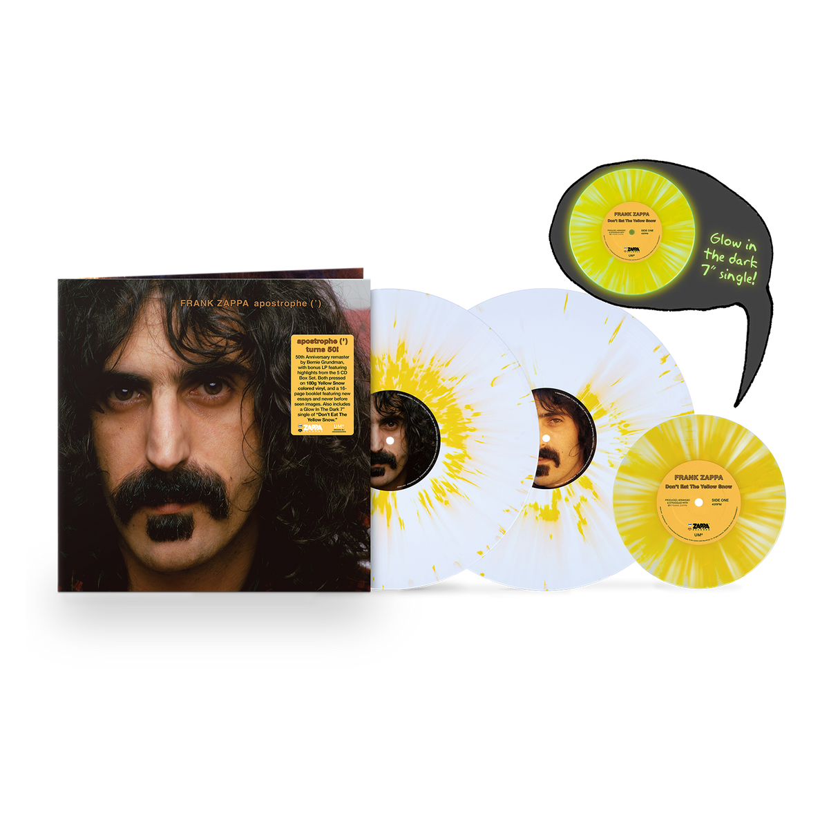 Frank Zappa - Apostrophe (') - 50th Anniversary Edition: White Splatter ...