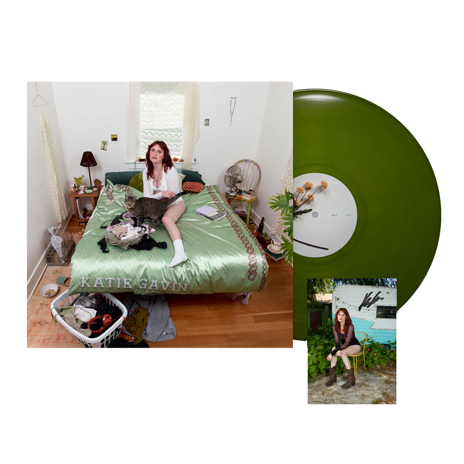 Katie Gavin - What A Relief: Limited Olive Vinyl LP w/ Signed Insert ...