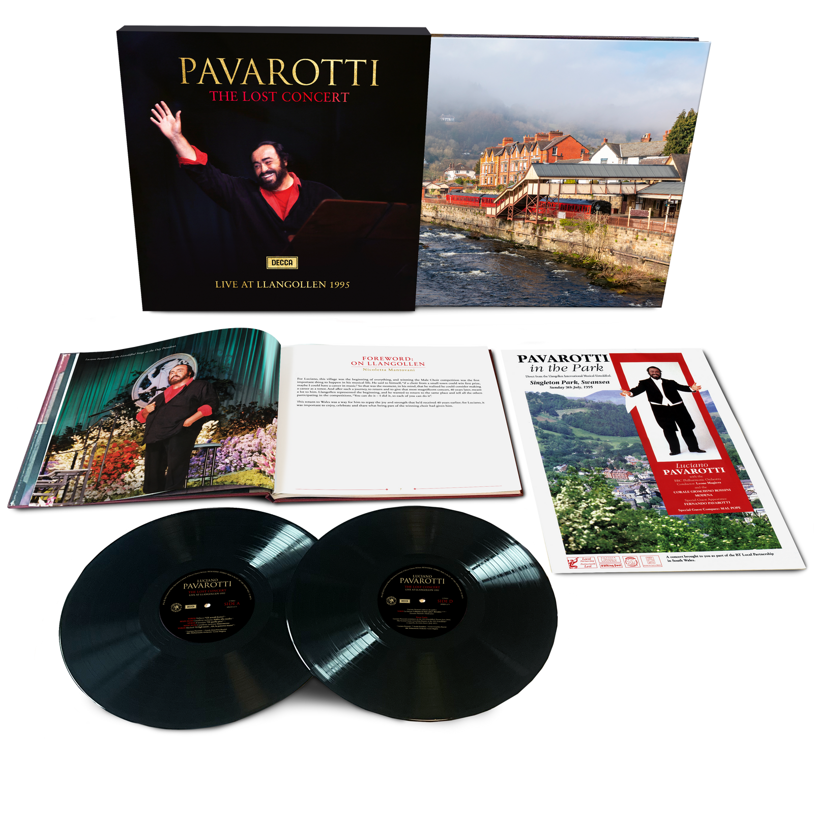 Luciano Pavarotti - The Lost Concert (Live at Llangollen, 1995) - 2LP ...