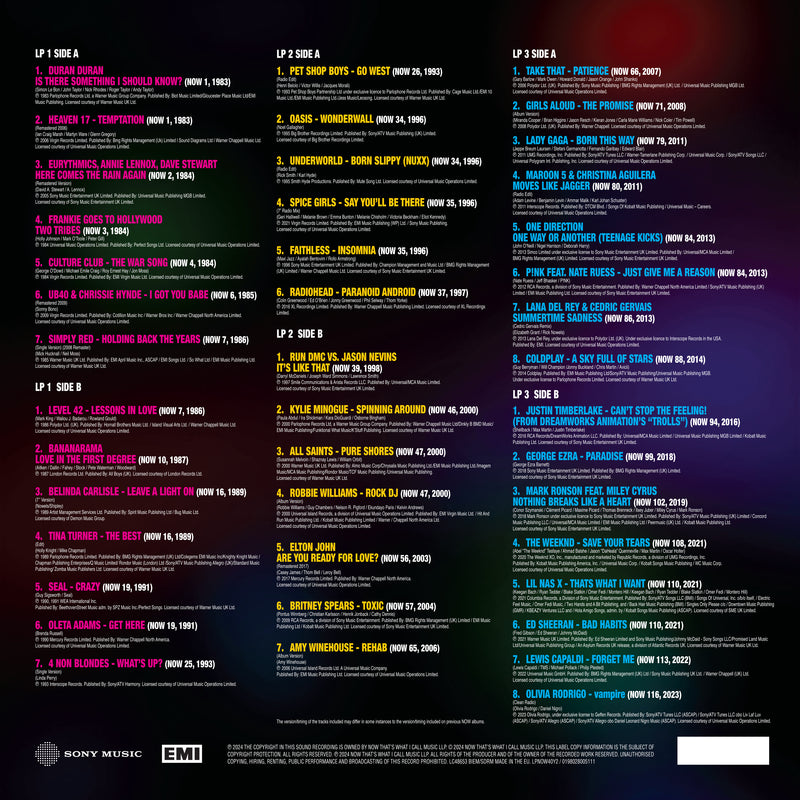 Various Artists - NOW That's What I Call 40 Years - Part Two (3LP ...