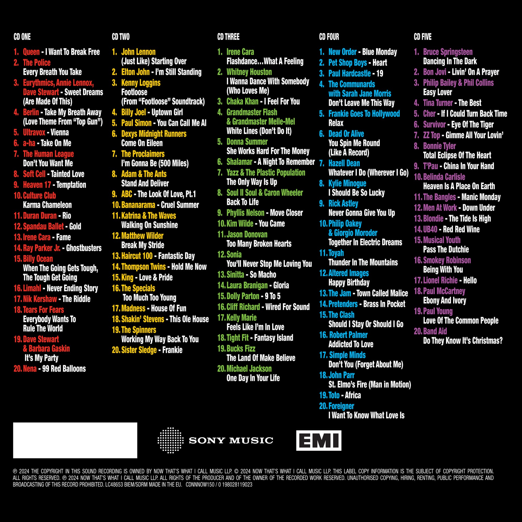 Various Artists - NOW That’s What I Call The 80s (5CD) - The Sound of Vinyl