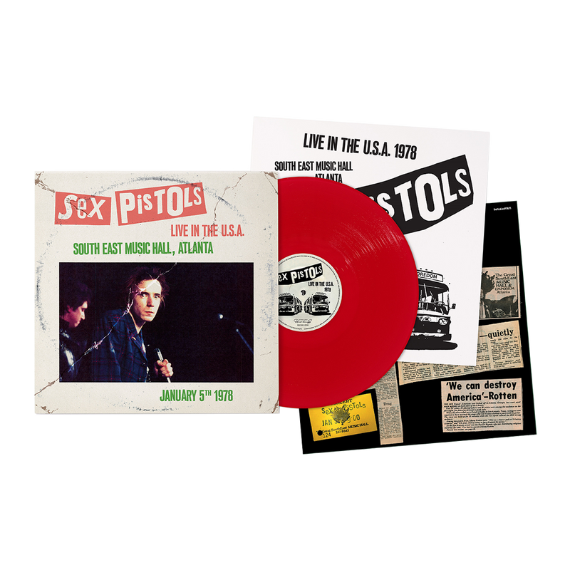 Sex Pistols Live In The Usa 1978 Atlanta Red Vinyl Lp Sound Of Vinyl