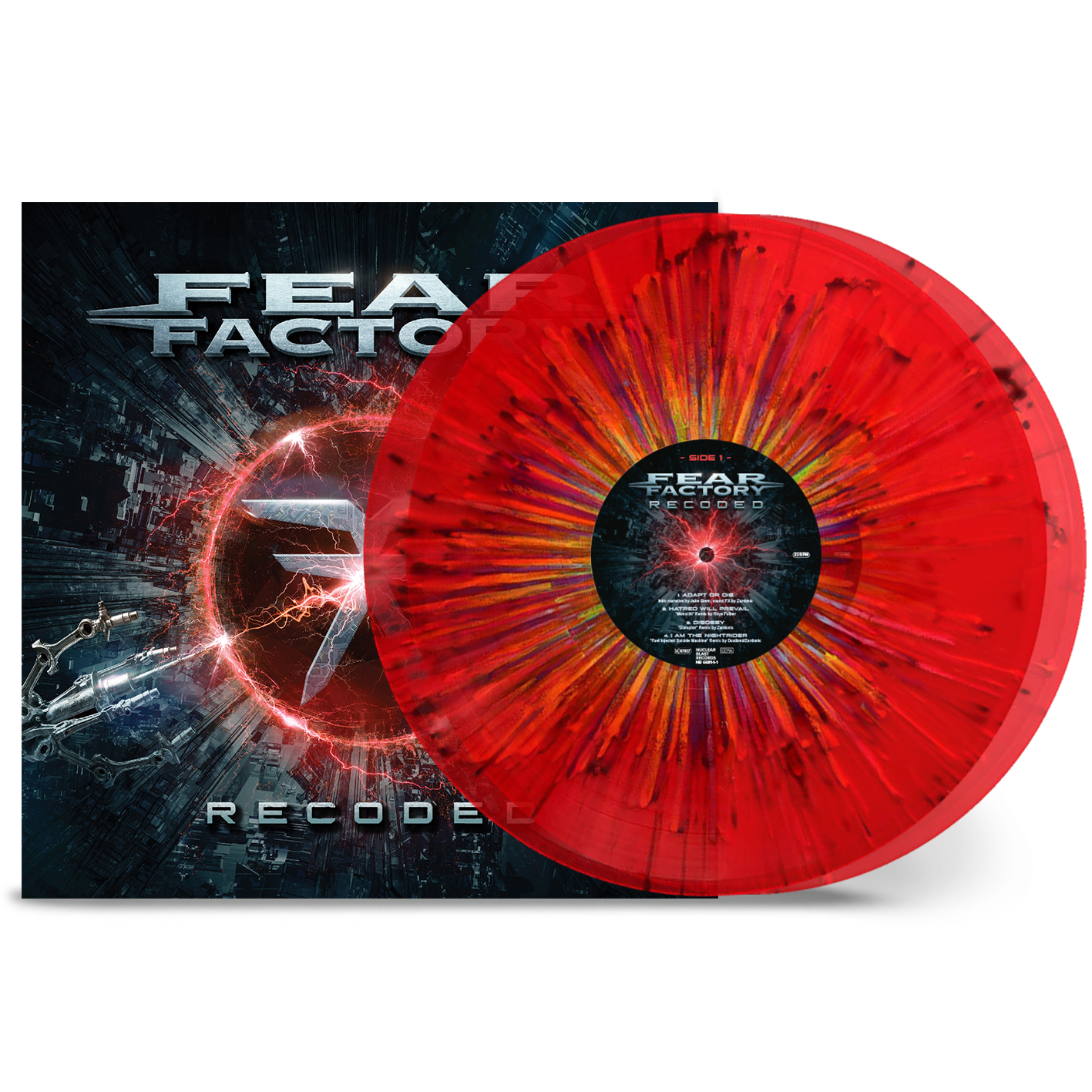 Fear Factory - Fear Factory - Recoded: Transparent Red Rainbow Splatter ...