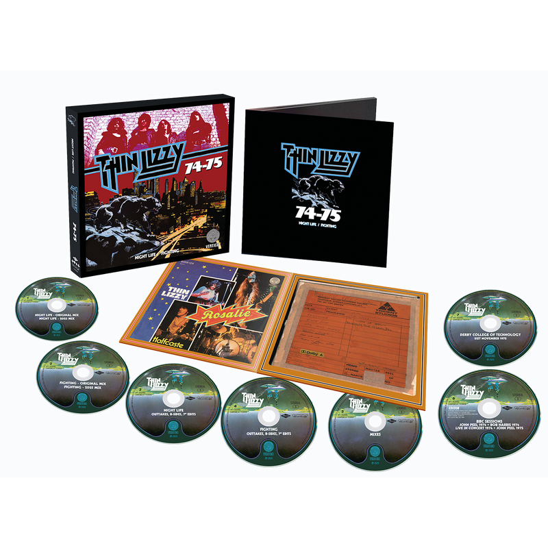 Thin Lizzy - 74-75 - Night Life / Fighting: 7CD Boxset - The Sound of Vinyl