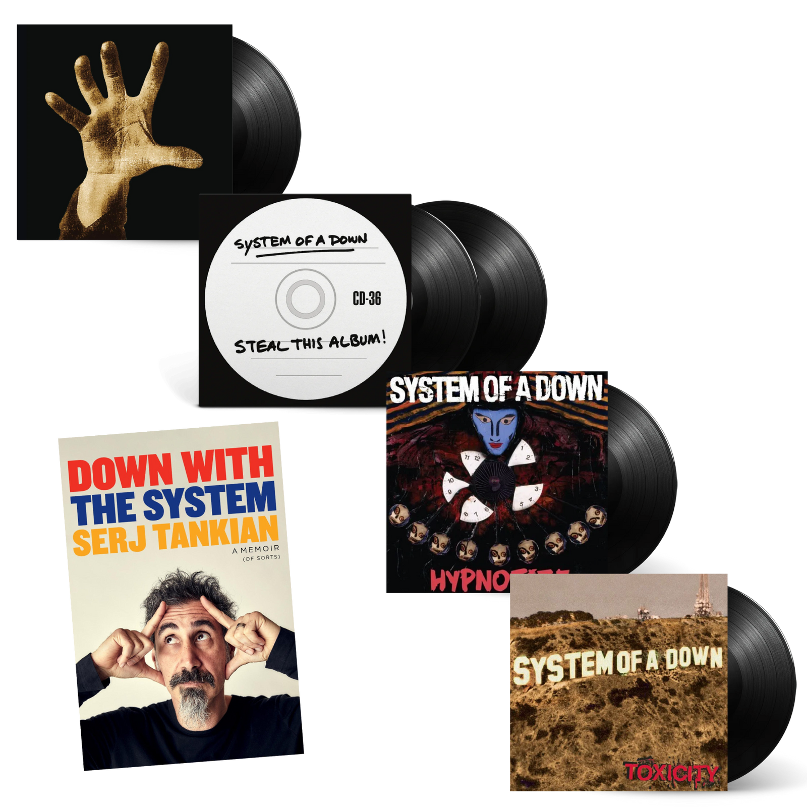 System Of A Down Four Album & Signed Book & Vinyl Bundle - The Sound of ...
