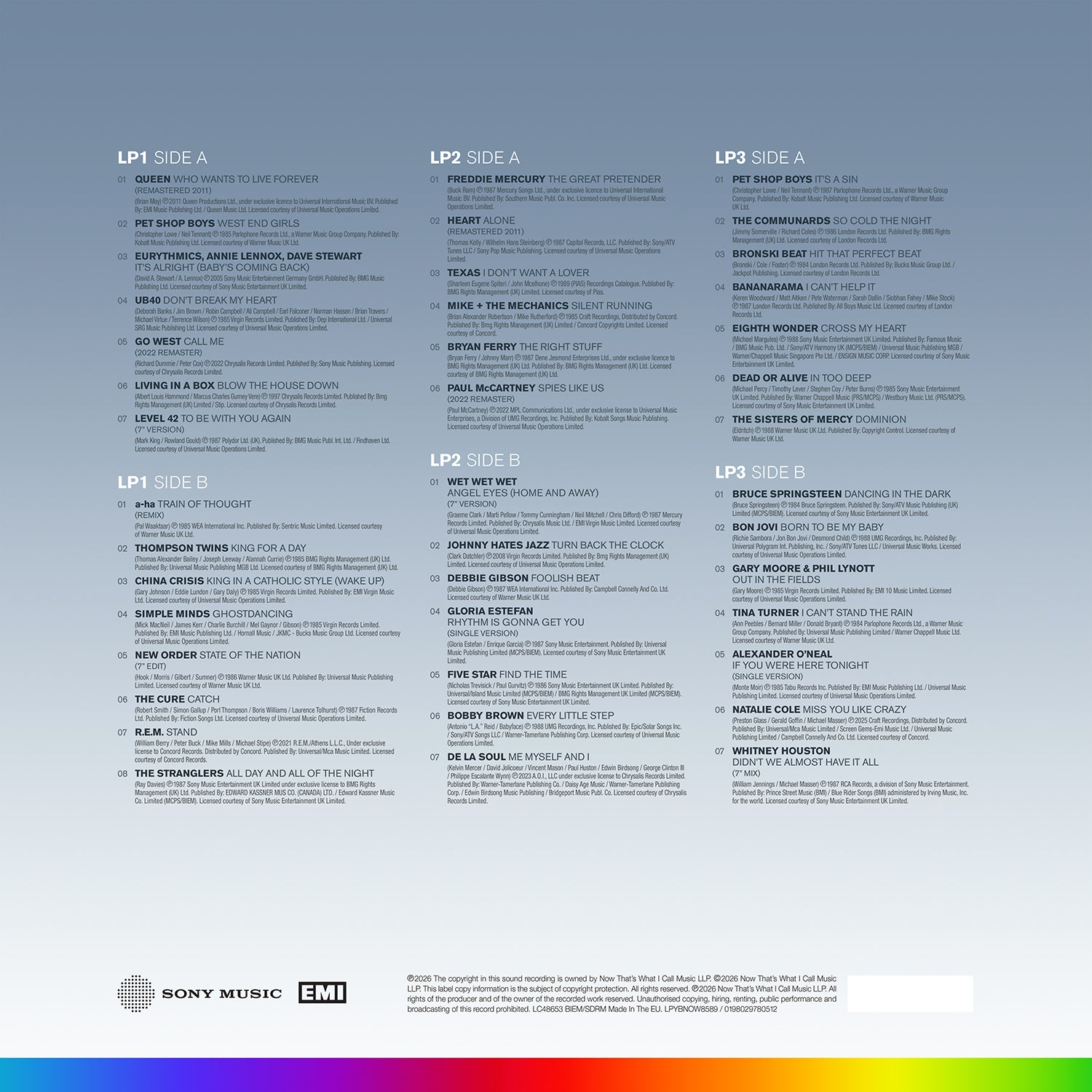 Various Artists - NOW – Yearbook 1985-1989: The Final Chapter (3LP ...