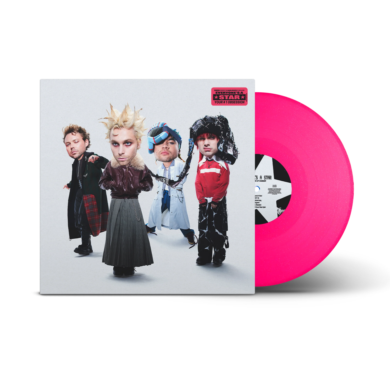 5 Seconds Of Summer - Everyone’s A Star! Exclusive Hot Pink Glitter ...