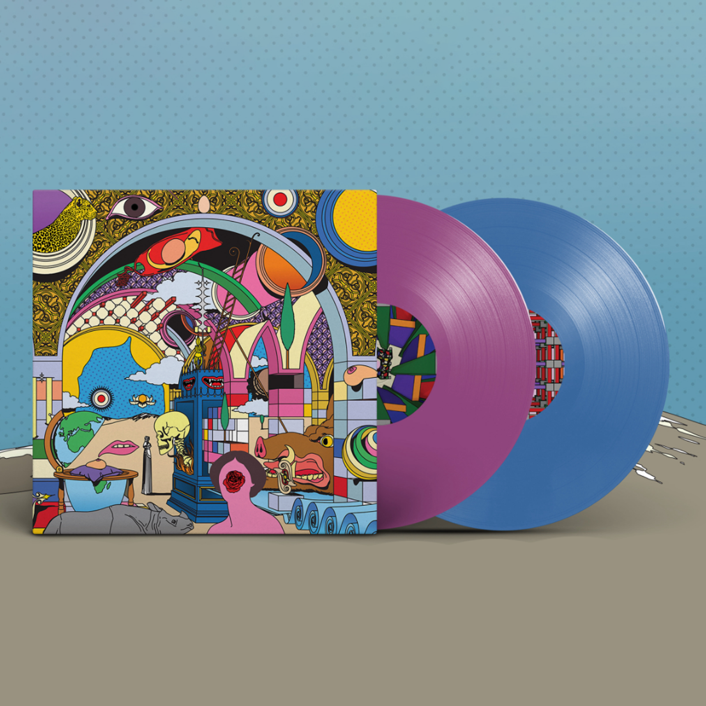 STRFKR - Parallel Realms: Violet & Colbalt Blue Vinyl 2LP (with Spot ...